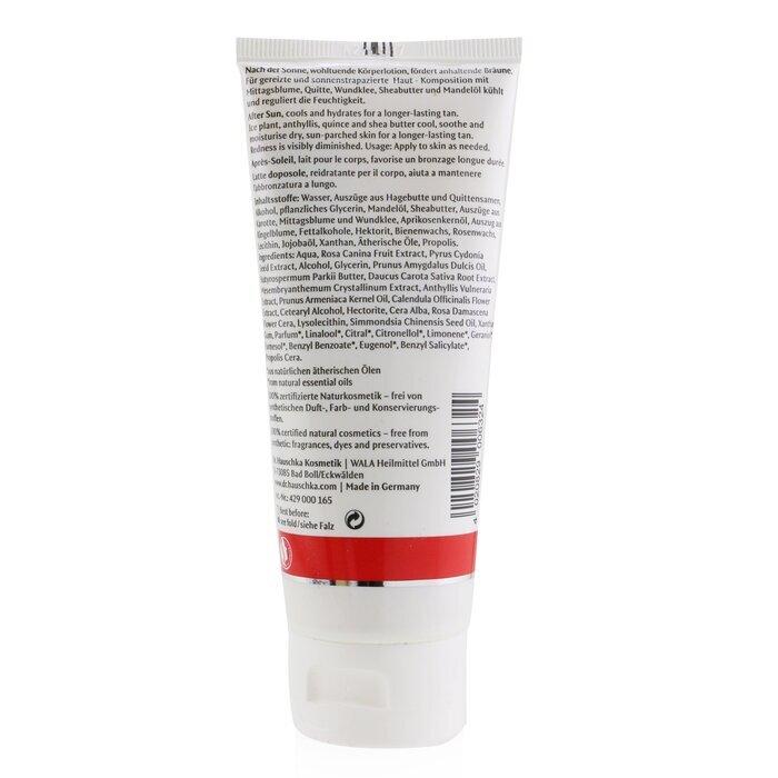 Dr Hauschka After Sun Lotion Reformulated For 2008 100ml Cosmetics