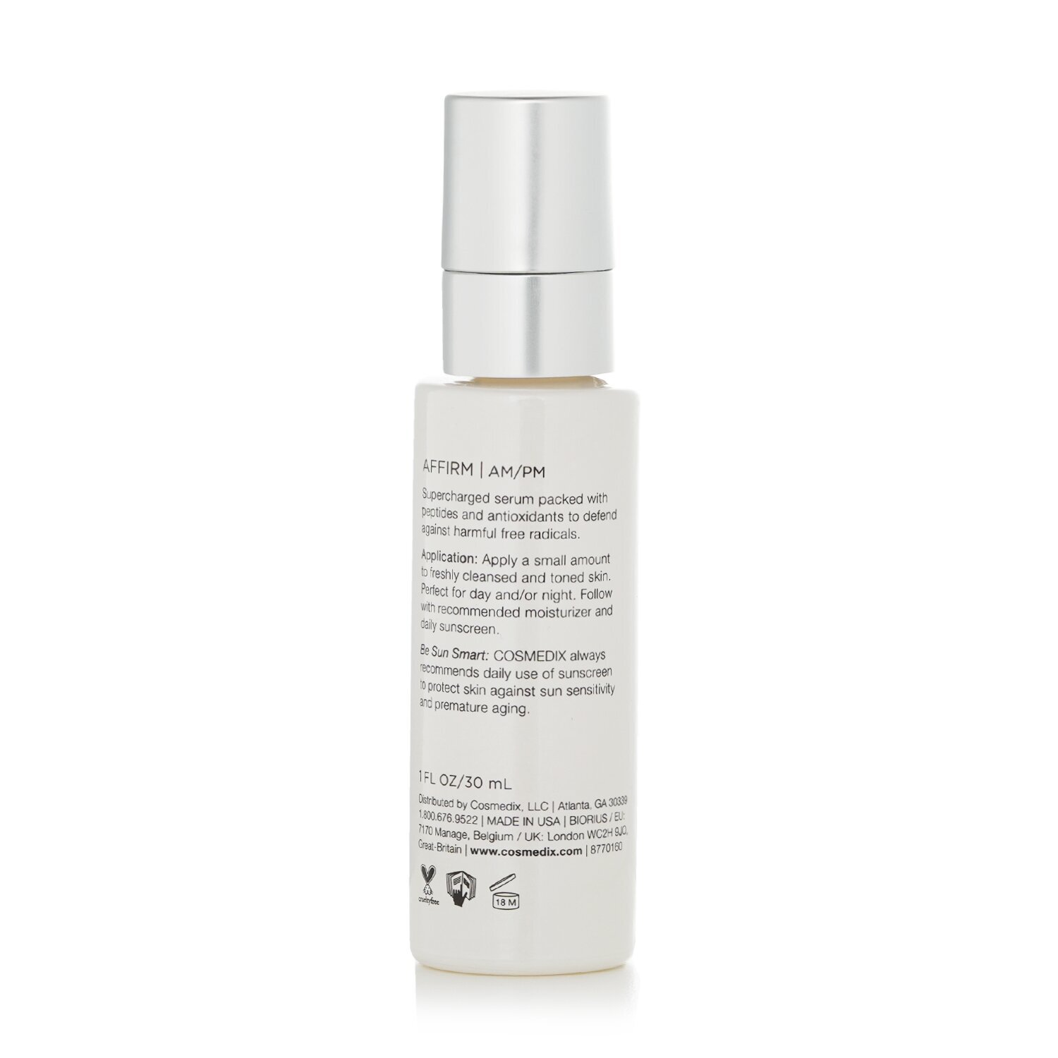 CosMedix Affirm Antioxidant Firming Serum 30ml | Cosmetics Now Australia