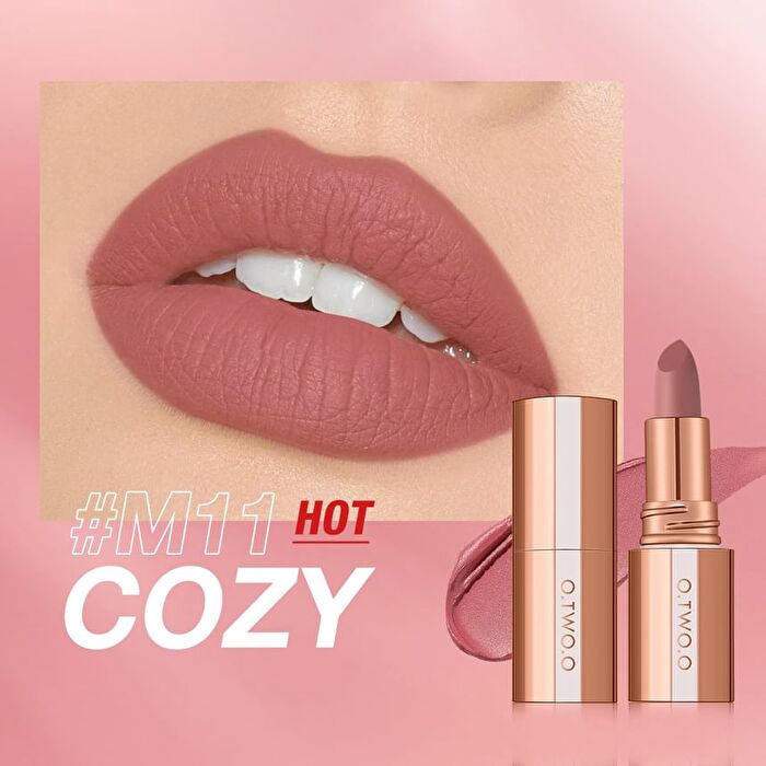 O.TWO.O Misty Kiss Lock Color Matte Lipstick (11-14) - #M12 Cold - 4g ...