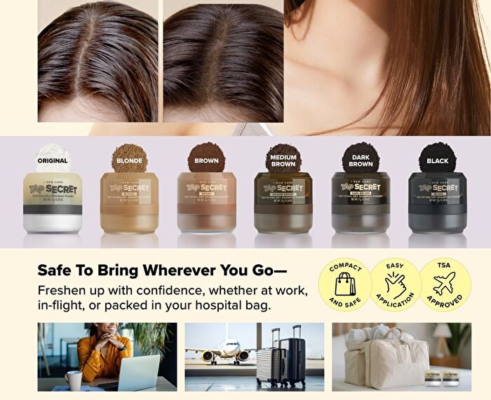 Tap Secret Mattifying Dry Shampoo Powder - 4 Colors - Dark Brown ...