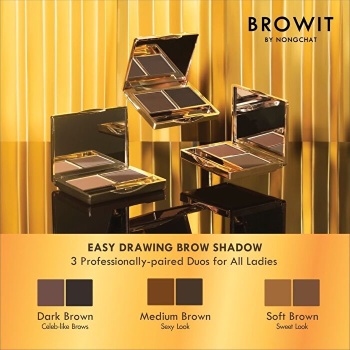 Easy Drawing Brow Shadow - 03 Dark Brown | Cosmetics Now Australia