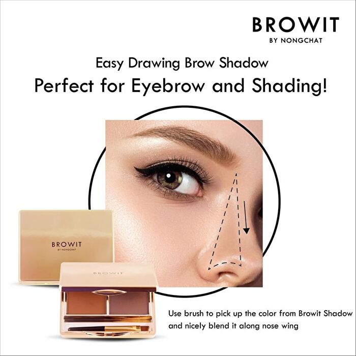 Easy Drawing Brow Shadow - 03 Dark Brown | Cosmetics Now Australia