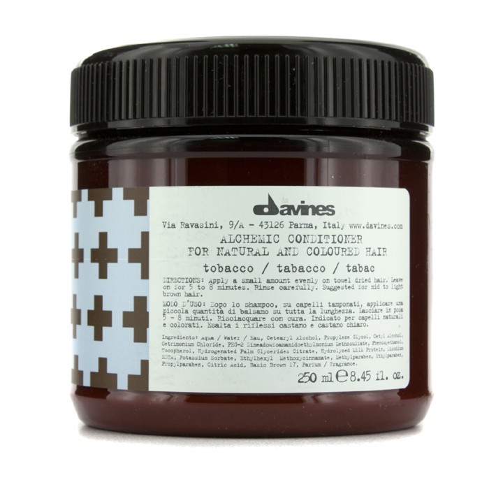 Davines Alchemic Conditioner Tobacco (For Natural & Mid to Light Brown ...