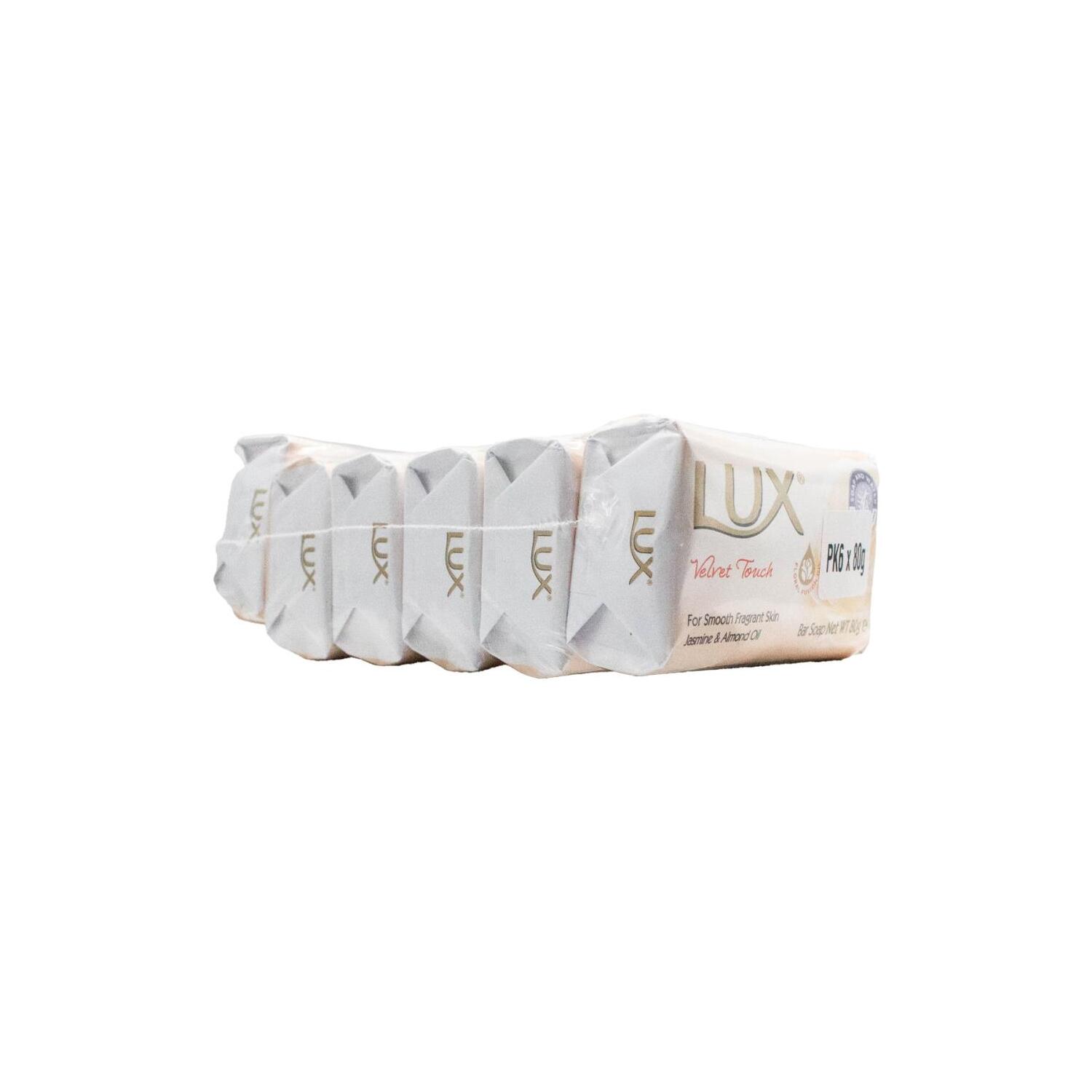 Lux Pk6x 80g Soap Bar Velvet Touch 24 pieces Carton | Cosmetics Now ...