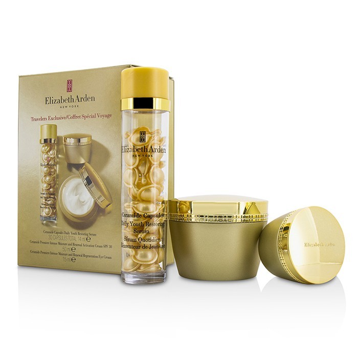 Elizabeth Arden Ceramide Set: Ceramide Capsules Serum 30caps + Ceramide ...
