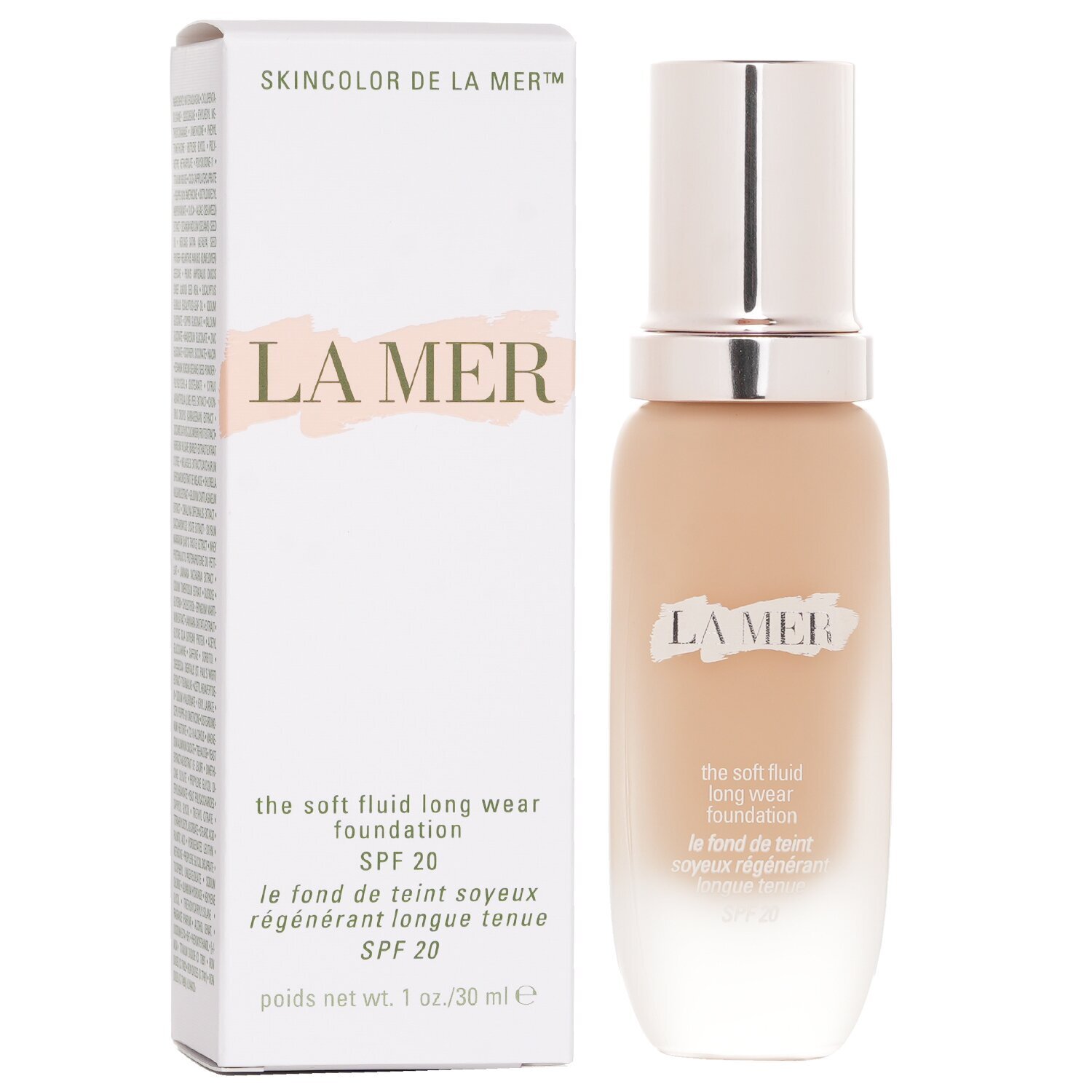 La Mer The Soft Fluid Long Wear Foundation Spf20 #120 Ivory 30ml ...