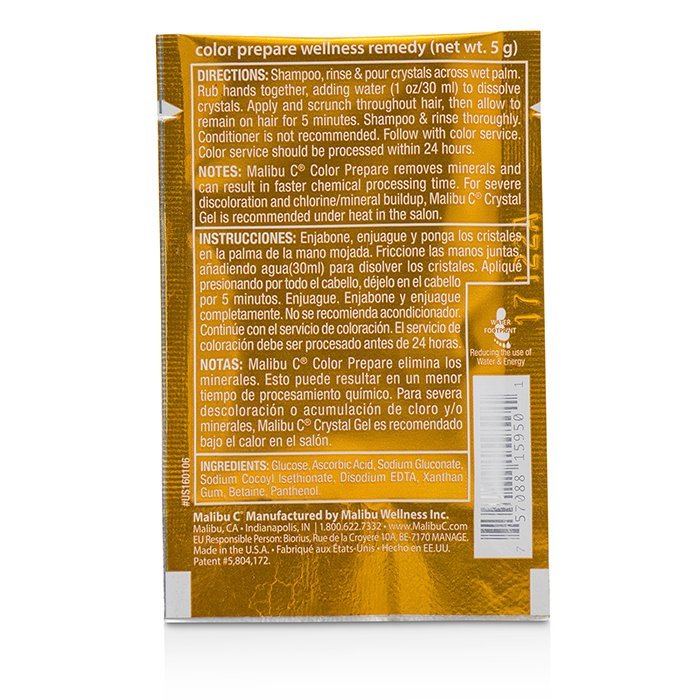 Malibu C Color Prepare Wellness Hair Remedy 12x5g | Cosmetics Now Australia