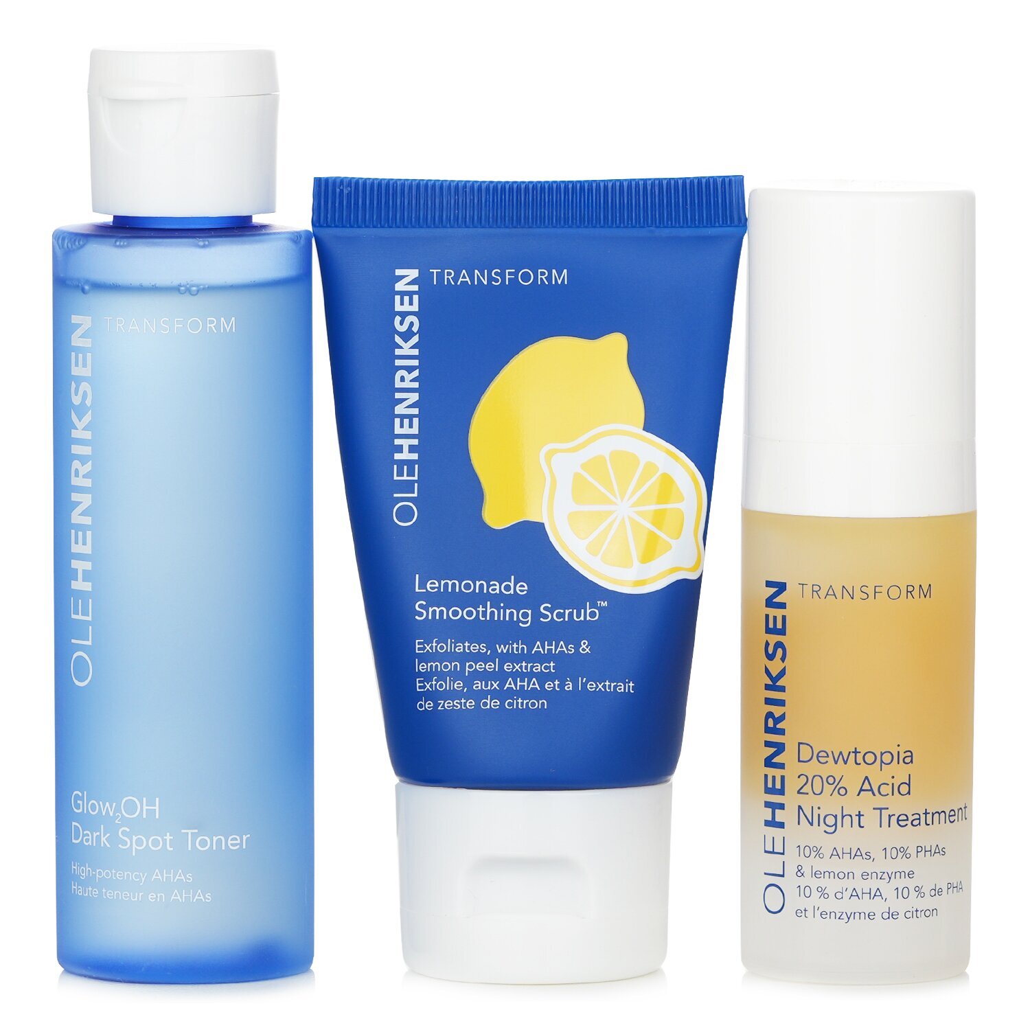Ole Henriksen Acids Done Bright Set: Lemonade Smoothing Scrub 30g ...