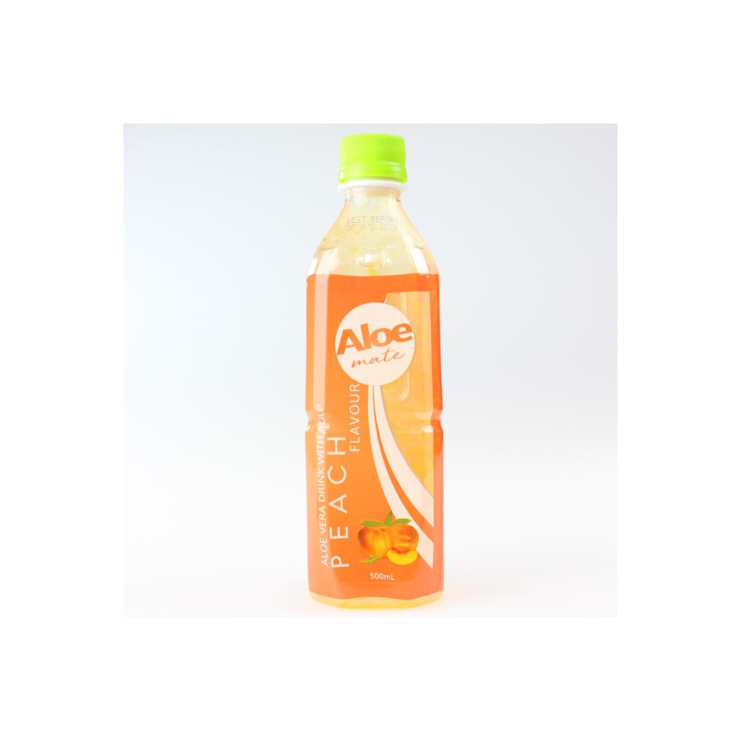 Aloe Mate 500ml Aloe Vera Drink Peach 20 pieces Carton | Cosmetics Now ...
