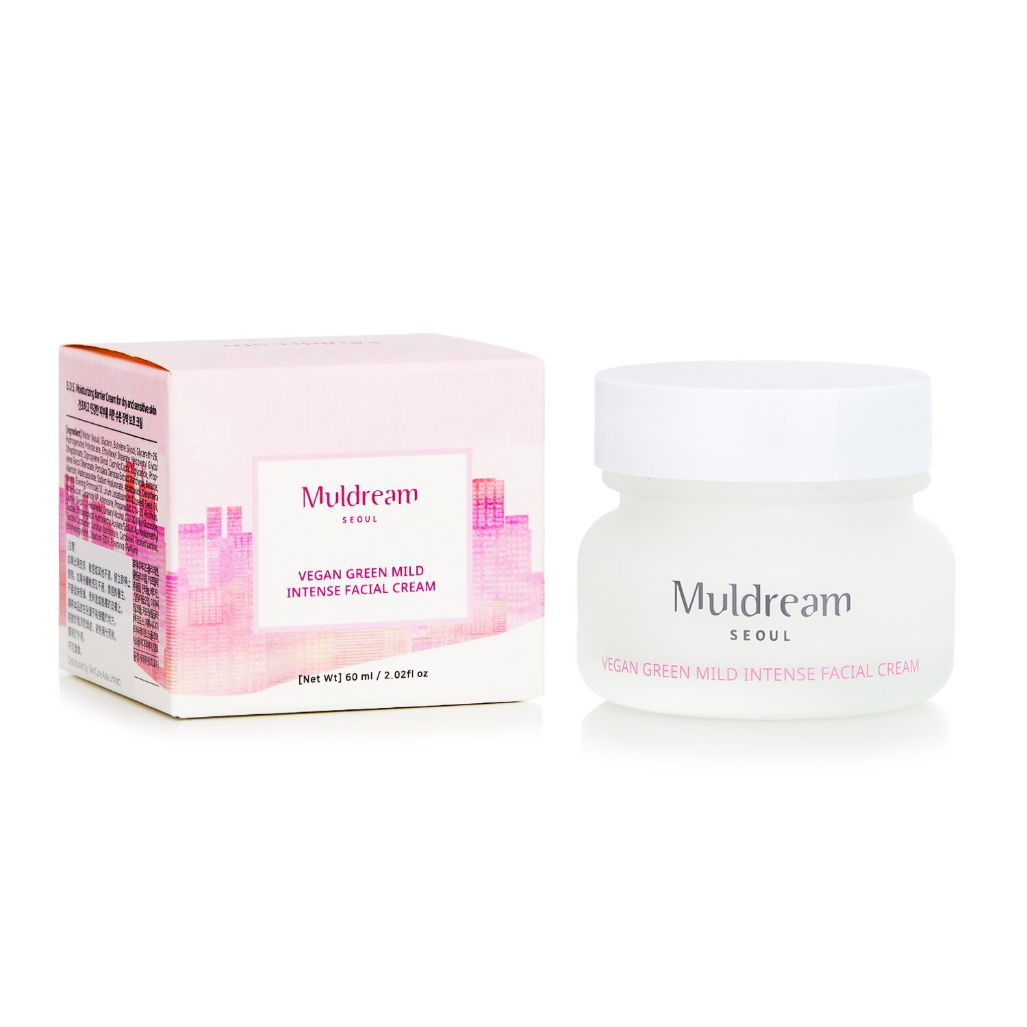 Muldream Vegan Green Mild Intense Facial Cream 60ml | Cosmetics Now ...