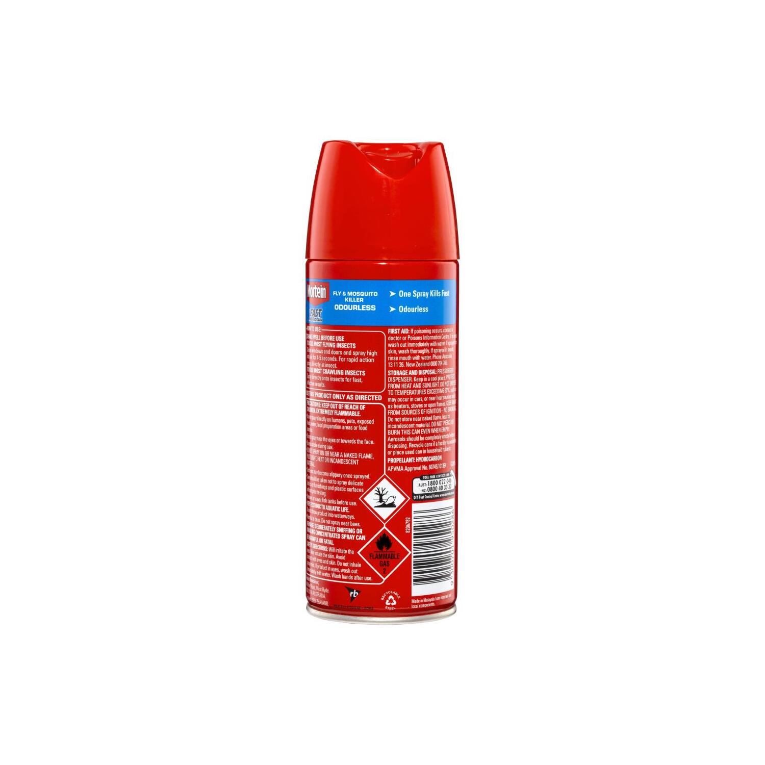 Mortein 250g Fly & Mosquito Killer Odourless Fast Knockdown 9 pieces ...