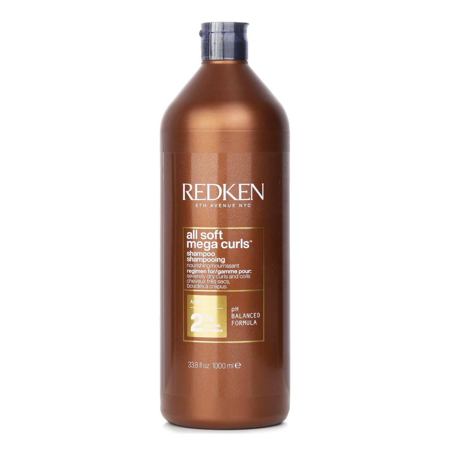 Redken All Soft Mega Curls Shampoo (dry Curly And Wavy Hair) 1000ml ...