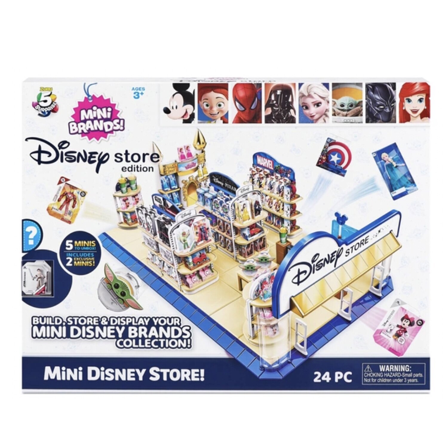 Zuru 5 Surprise Mini Brands Series 1 Mini Disney Store Playset ...