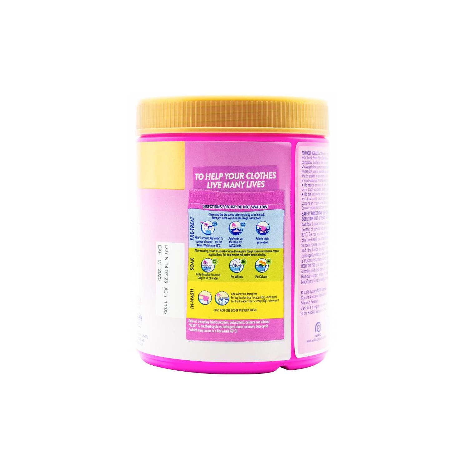 Vanish 1kg Napisan Gold Multi Power Oxi Action 6 pieces Carton ...