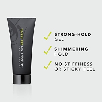 Sebastian Professional Gel Forte Hair Styling Gel Strong Hold Non ...