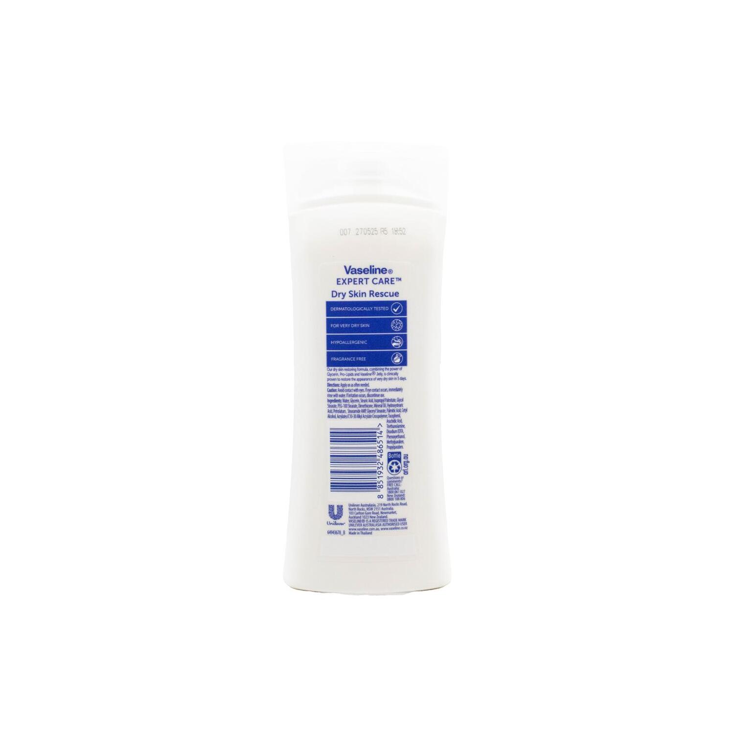 Vaseline 225ml Body Lotion Expert Care Dry Skin Rescue Advanced ...