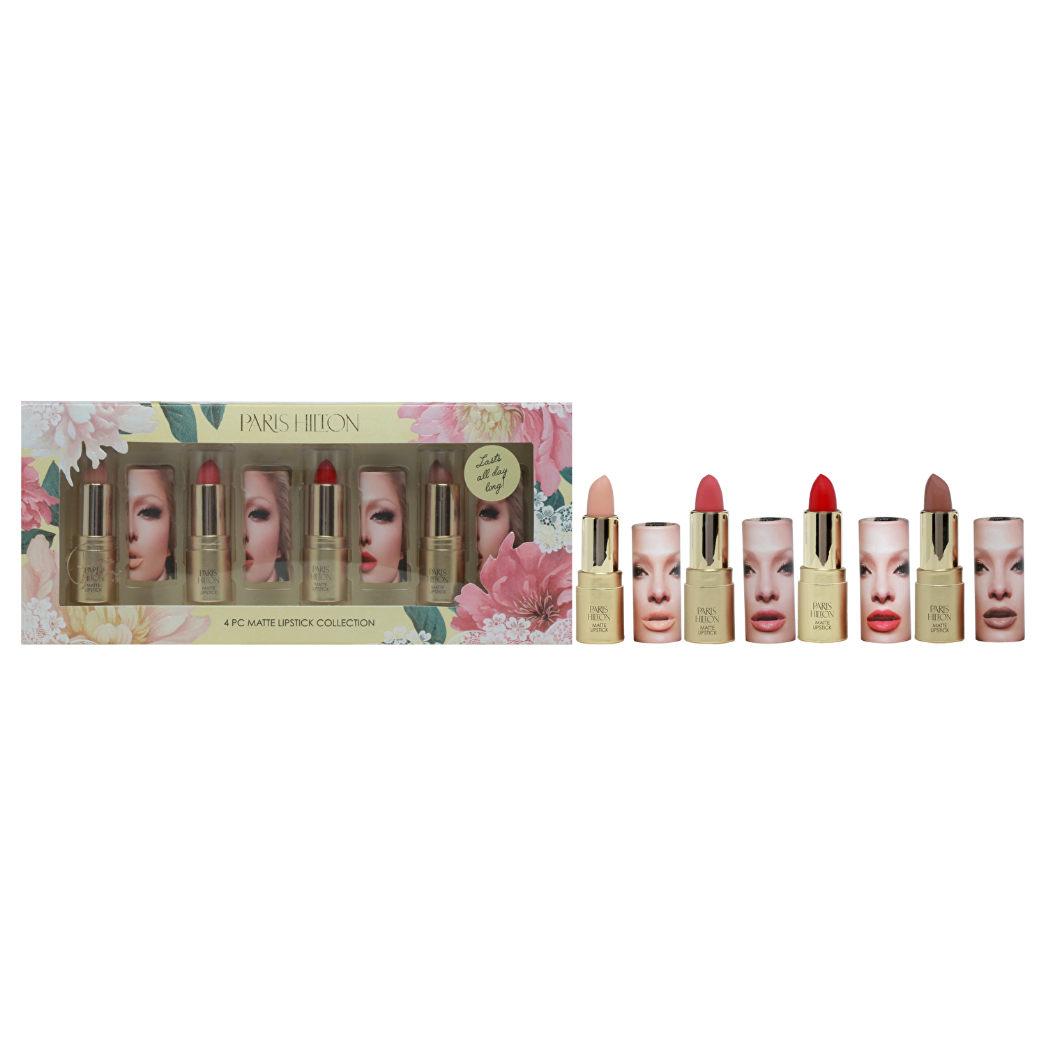 Paris Hilton Cosmetics Matte Lipstick Collection For Women - 4 Pc 0 ...