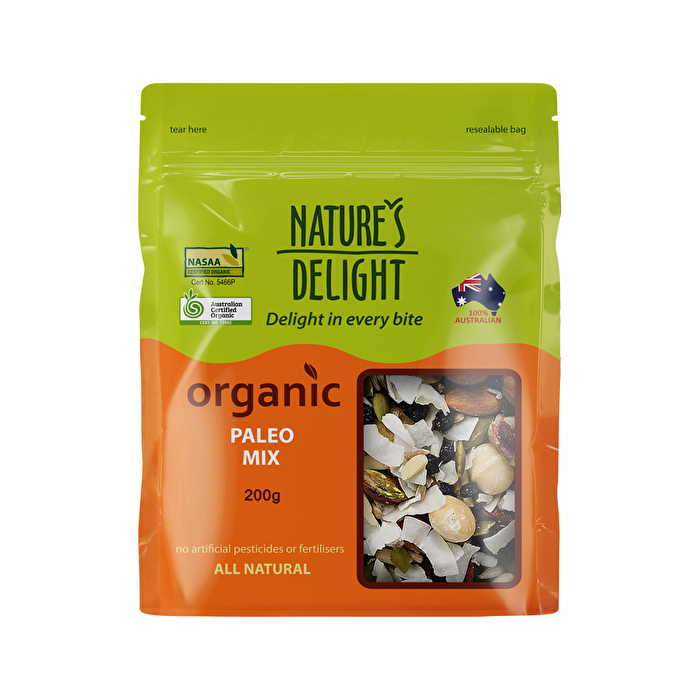 Nature's Delight Organic Paleo Mix (raisins sunflowr pepita inca ...